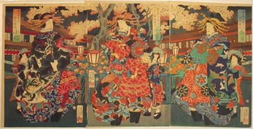 0343 芳幾 三花魁 Three Courtesans / Yoshiiku | 京都新門前 浮世絵専門店 アート芳桐